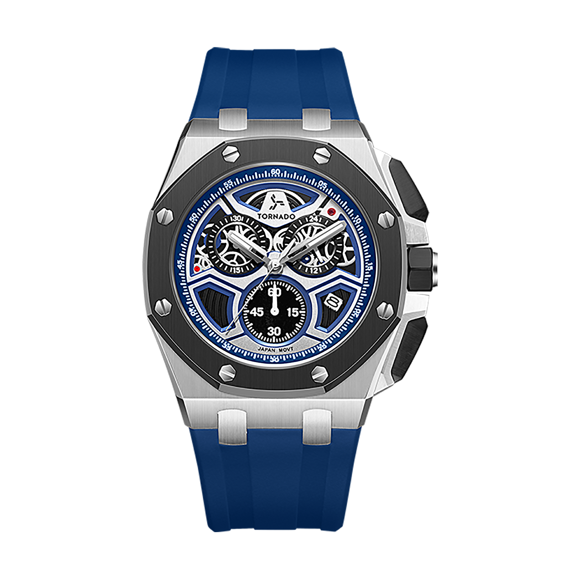 Buy Lumina Chronosphere Chronograph Watch Blue And Black - T25103-SSLLB ...